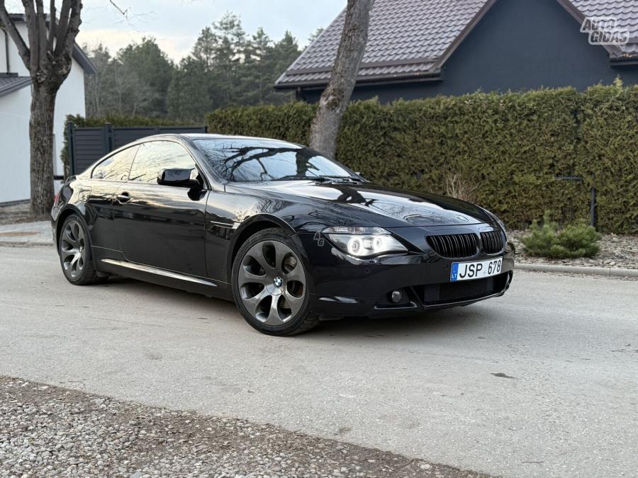Black BMW 650 2007 in Vilnius, with an engine capacity of 4.80 L and mileage of 201 thousand km for 8200 €, photo 5 on AUTOMOTO.COM.LV