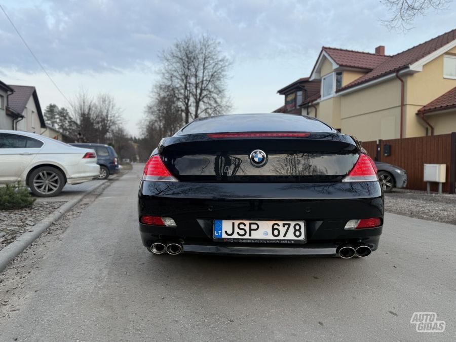 Black BMW 650 2007 in Vilnius, with an engine capacity of 4.80 L and mileage of 201 thousand km for 8200 €, photo 8 on AUTOMOTO.COM.LV