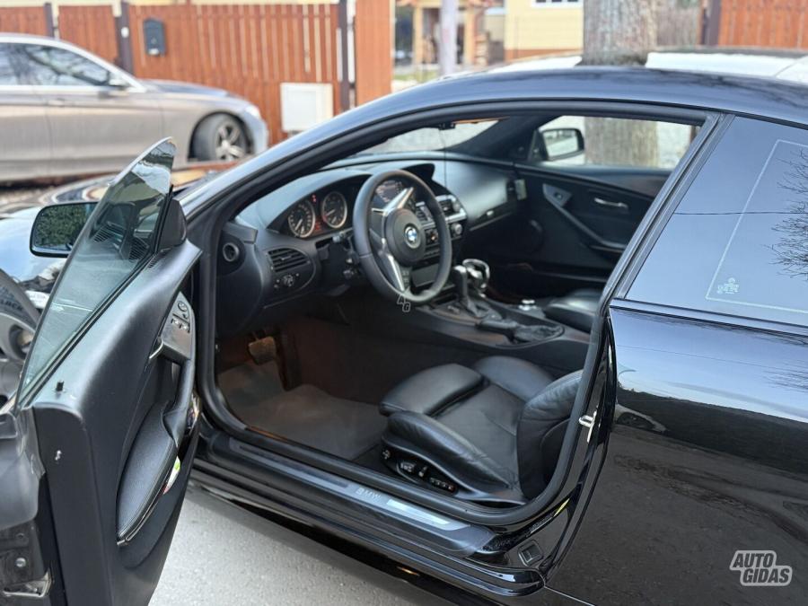 Black BMW 650 2007 in Vilnius, with an engine capacity of 4.80 L and mileage of 201 thousand km for 8200 €, photo 11 on AUTOMOTO.COM.LV