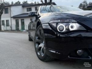 Black BMW 650 2007 in Vilnius, with an engine capacity of 4.80 L and mileage of 201 thousand km for 8200 €, photo 18 on AUTOMOTO.COM.LV