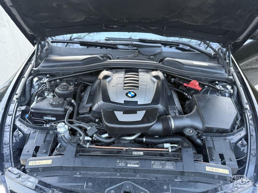 Black BMW 650 2007 in Vilnius, with an engine capacity of 4.80 L and mileage of 201 thousand km for 8200 €, photo 19 on AUTOMOTO.COM.LV