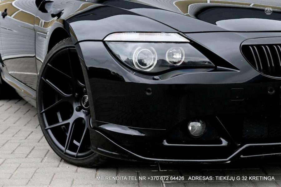 Black BMW 650 2007 in Kretinga, with an engine capacity of 4.80 L and mileage of 199 thousand km for 8499 €, photo 7 on AUTOMOTO.COM.LV