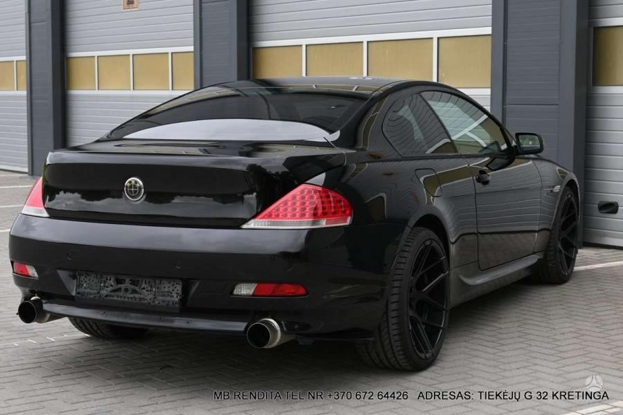 Black BMW 650 2007 in Kretinga, with an engine capacity of 4.80 L and mileage of 199 thousand km for 8499 €, photo 10 on AUTOMOTO.COM.LV