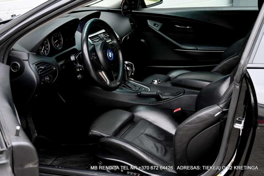 Black BMW 650 2007 in Kretinga, with an engine capacity of 4.80 L and mileage of 199 thousand km for 8499 €, photo 16 on AUTOMOTO.COM.LV