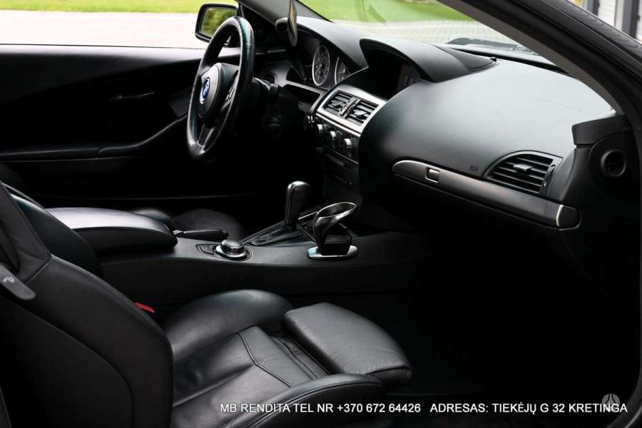 Black BMW 650 2007 in Kretinga, with an engine capacity of 4.80 L and mileage of 199 thousand km for 8499 €, photo 21 on AUTOMOTO.COM.LV