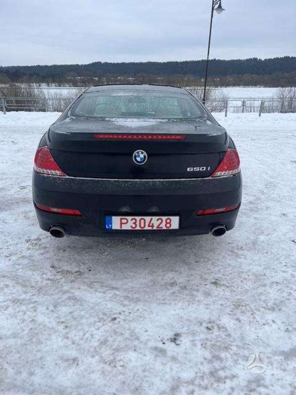 Black BMW 650 2008 in Kaunas, with an engine capacity of 4.80 L and mileage of 250 thousand km for 6200 €, photo 2 on AUTOMOTO.COM.LV