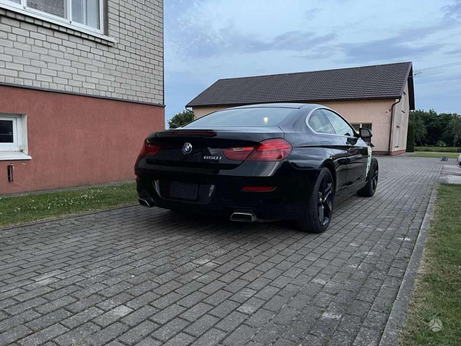 Black BMW 650 2012 in Klaipeda, with an engine capacity of 4.40 L and mileage of 103 thousand km for 3490 €, photo 1 on AUTOMOTO.COM.LV