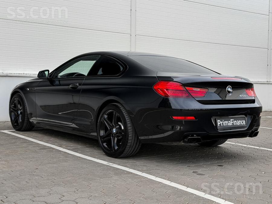Black BMW 650 2013 in Riga, with an engine capacity of 4.40 L and mileage of 0 thousand km for 17490 €, photo 5 on AUTOMOTO.COM.LV