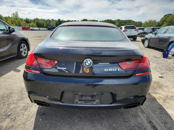 Black BMW 650 2016 in Vilnius, with an engine capacity of 4.40 L and mileage of 59 thousand km for 10999 €, photo 6 on AUTOMOTO.COM.LV