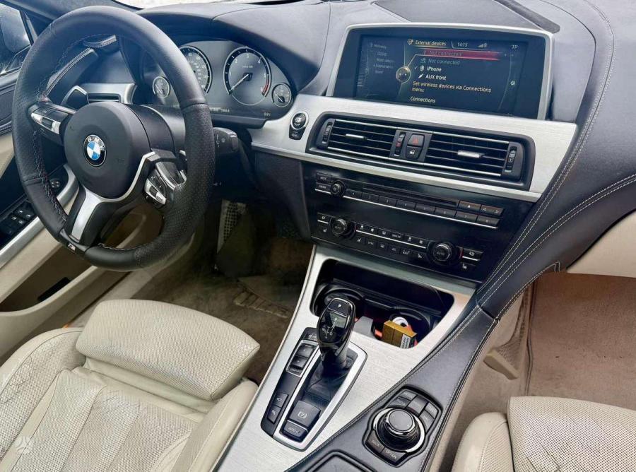 Pelēks BMW 650 2014 Viļņa, ar dzinēja tilpumu 4.40 L un nobraukumu 160 tūkst. km par 12750 €, foto 8 vietnē AUTOMOTO.COM.LV