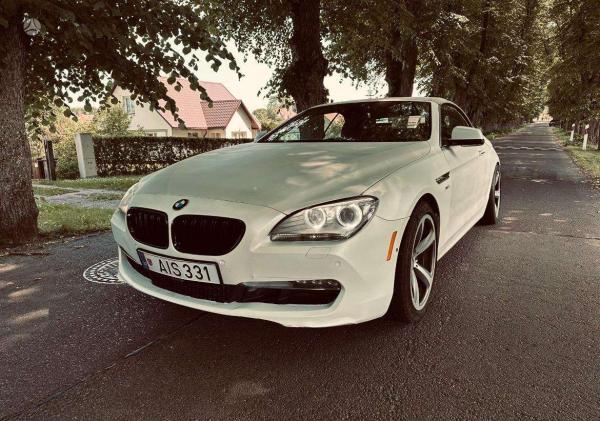 White BMW 650 2012 in Vilnius, with an engine capacity of 4.40 L and mileage of 126 thousand km for 15450 €, photo 1 on AUTOMOTO.COM.LV