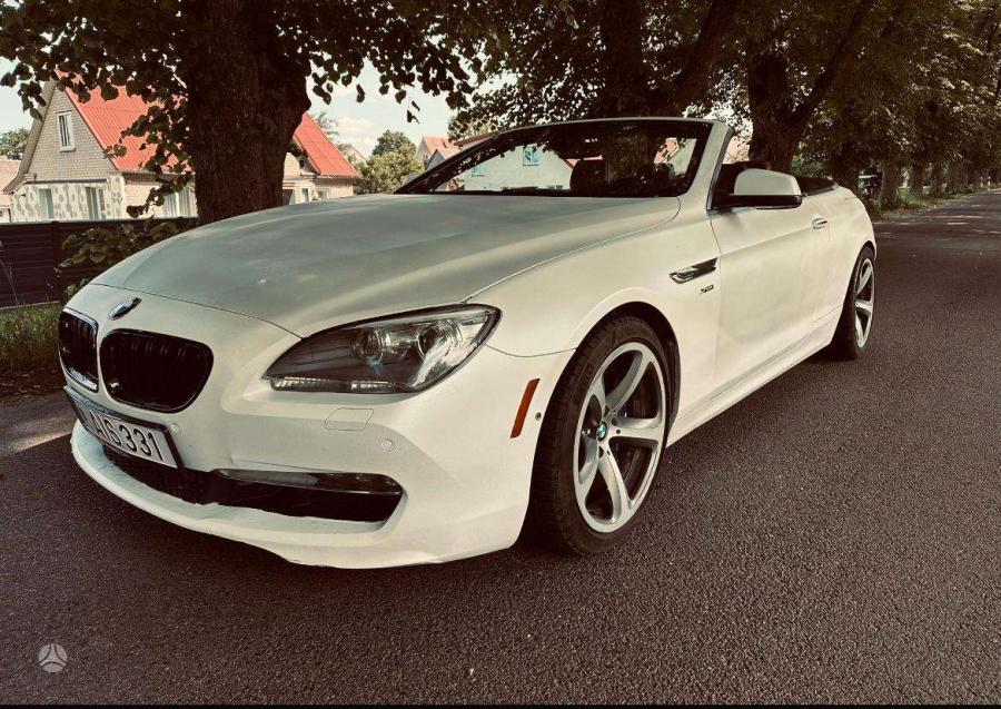 White BMW 650 2012 in Vilnius, with an engine capacity of 4.40 L and mileage of 126 thousand km for 15450 €, photo 3 on AUTOMOTO.COM.LV
