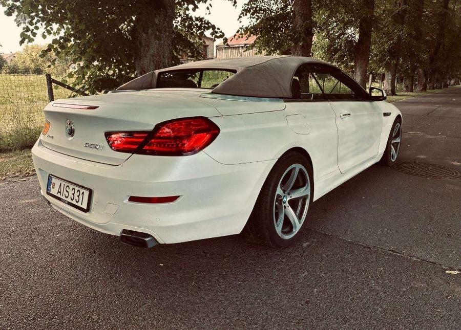 White BMW 650 2012 in Vilnius, with an engine capacity of 4.40 L and mileage of 126 thousand km for 15450 €, photo 6 on AUTOMOTO.COM.LV