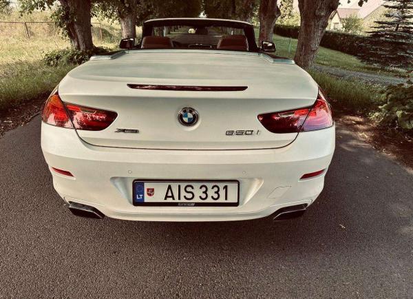 White BMW 650 2012 in Vilnius, with an engine capacity of 4.40 L and mileage of 126 thousand km for 15450 €, photo 8 on AUTOMOTO.COM.LV
