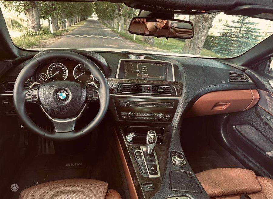 White BMW 650 2012 in Vilnius, with an engine capacity of 4.40 L and mileage of 126 thousand km for 15450 €, photo 13 on AUTOMOTO.COM.LV
