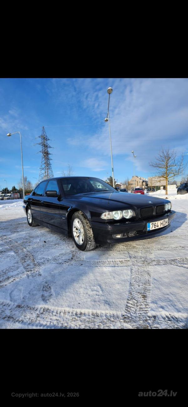Black BMW 7 Series 2000 in Tallinn, with an engine capacity of 2.90 L and mileage of 383 thousand km for 6500 €, photo 3 on AUTOMOTO.COM.LV