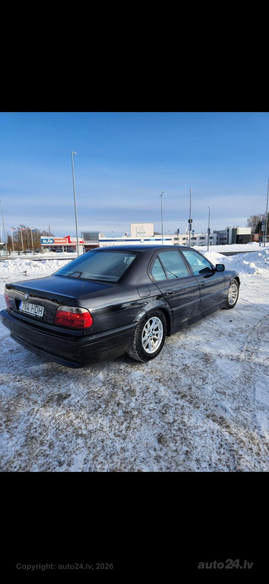 Black BMW 7 Series 2000 in Tallinn, with an engine capacity of 2.90 L and mileage of 383 thousand km for 6500 €, photo 5 on AUTOMOTO.COM.LV