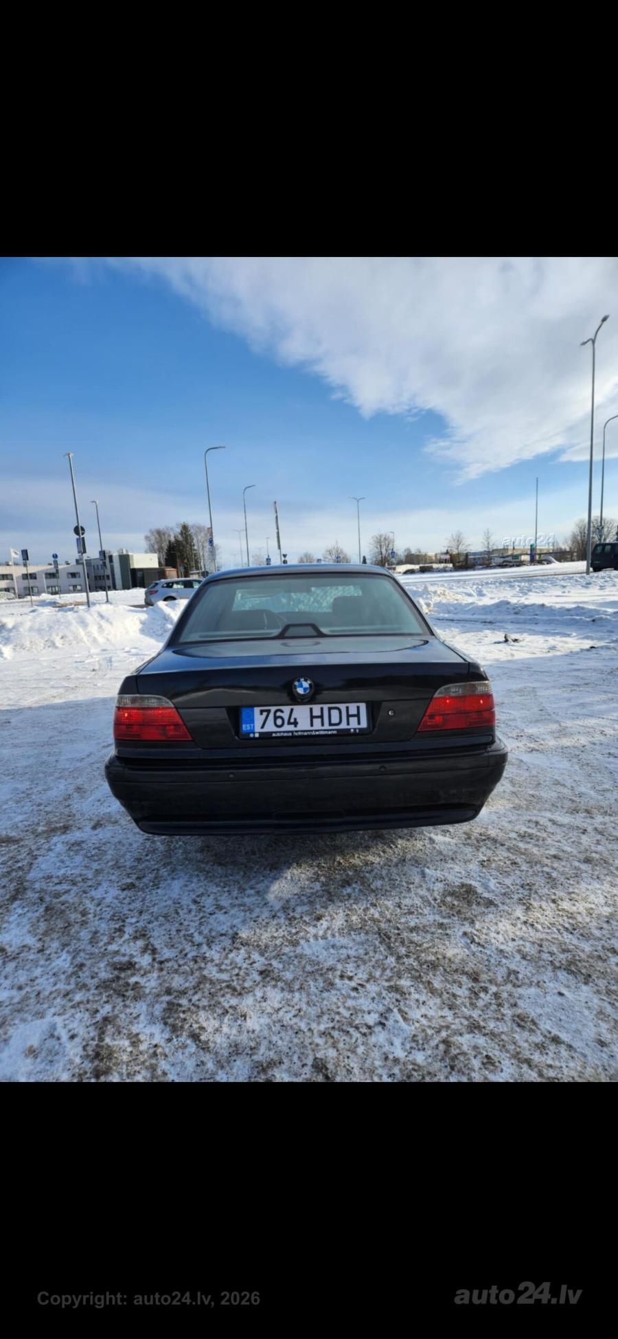 Black BMW 7 Series 2000 in Tallinn, with an engine capacity of 2.90 L and mileage of 383 thousand km for 6500 €, photo 6 on AUTOMOTO.COM.LV