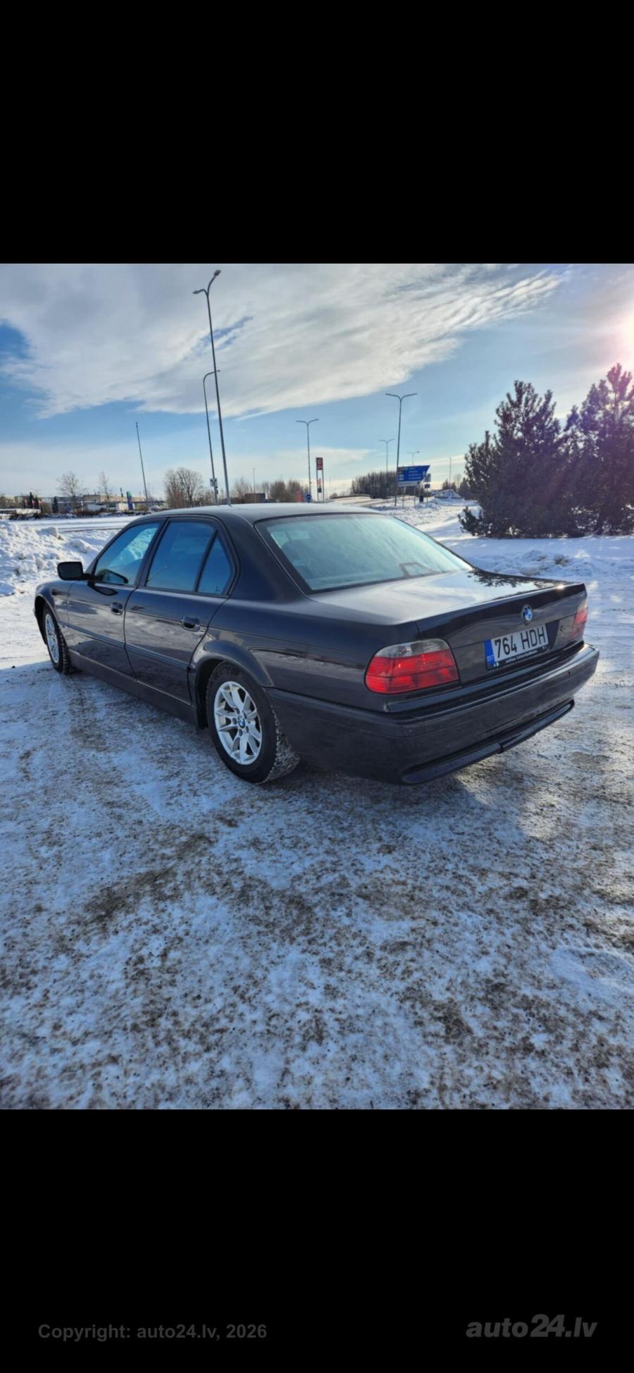 Black BMW 7 Series 2000 in Tallinn, with an engine capacity of 2.90 L and mileage of 383 thousand km for 6500 €, photo 7 on AUTOMOTO.COM.LV