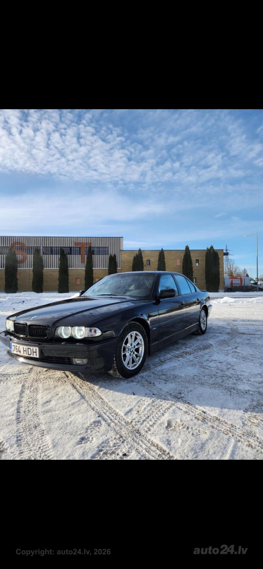Black BMW 7 Series 2000 in Tallinn, with an engine capacity of 2.90 L and mileage of 383 thousand km for 6500 €, photo 9 on AUTOMOTO.COM.LV