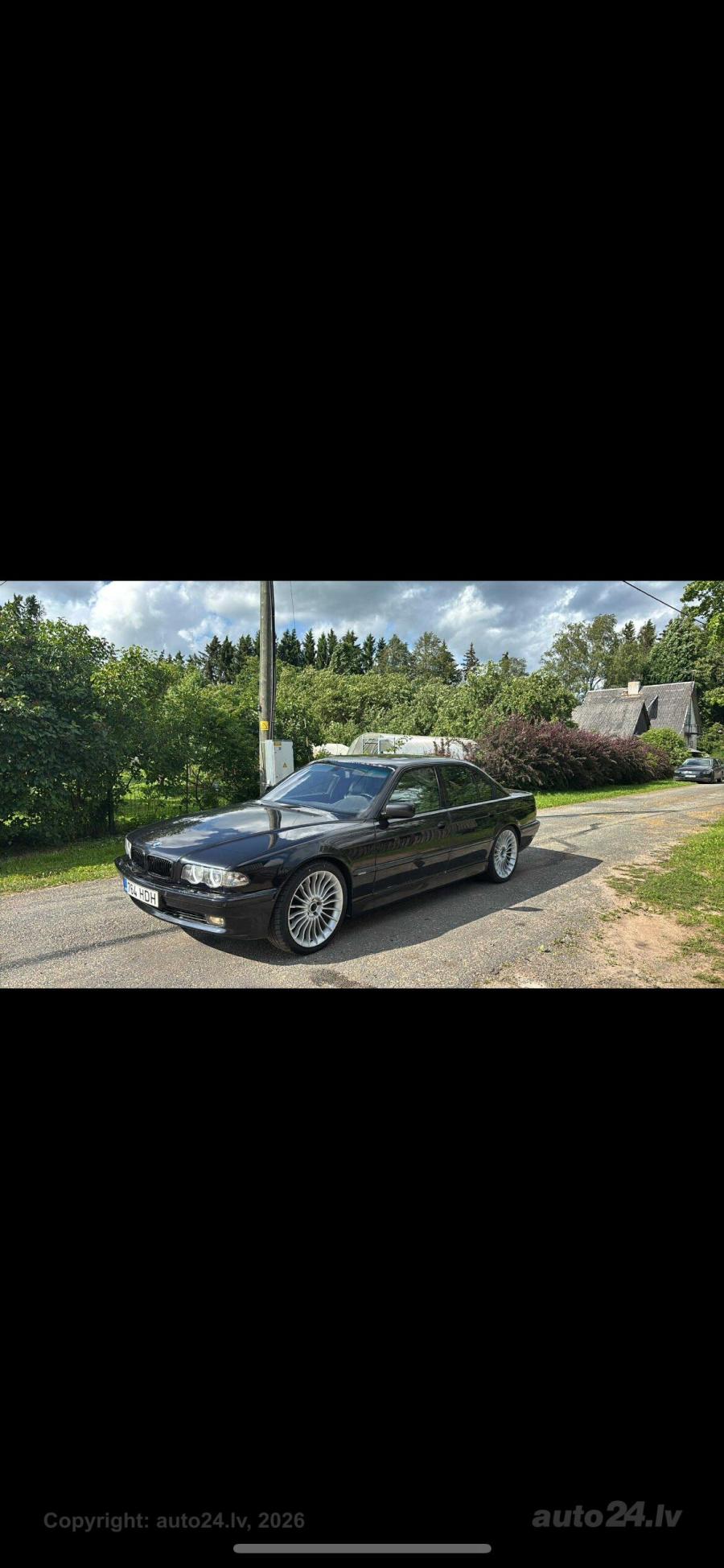 Black BMW 7 Series 2000 in Tallinn, with an engine capacity of 2.90 L and mileage of 383 thousand km for 6500 €, photo 14 on AUTOMOTO.COM.LV