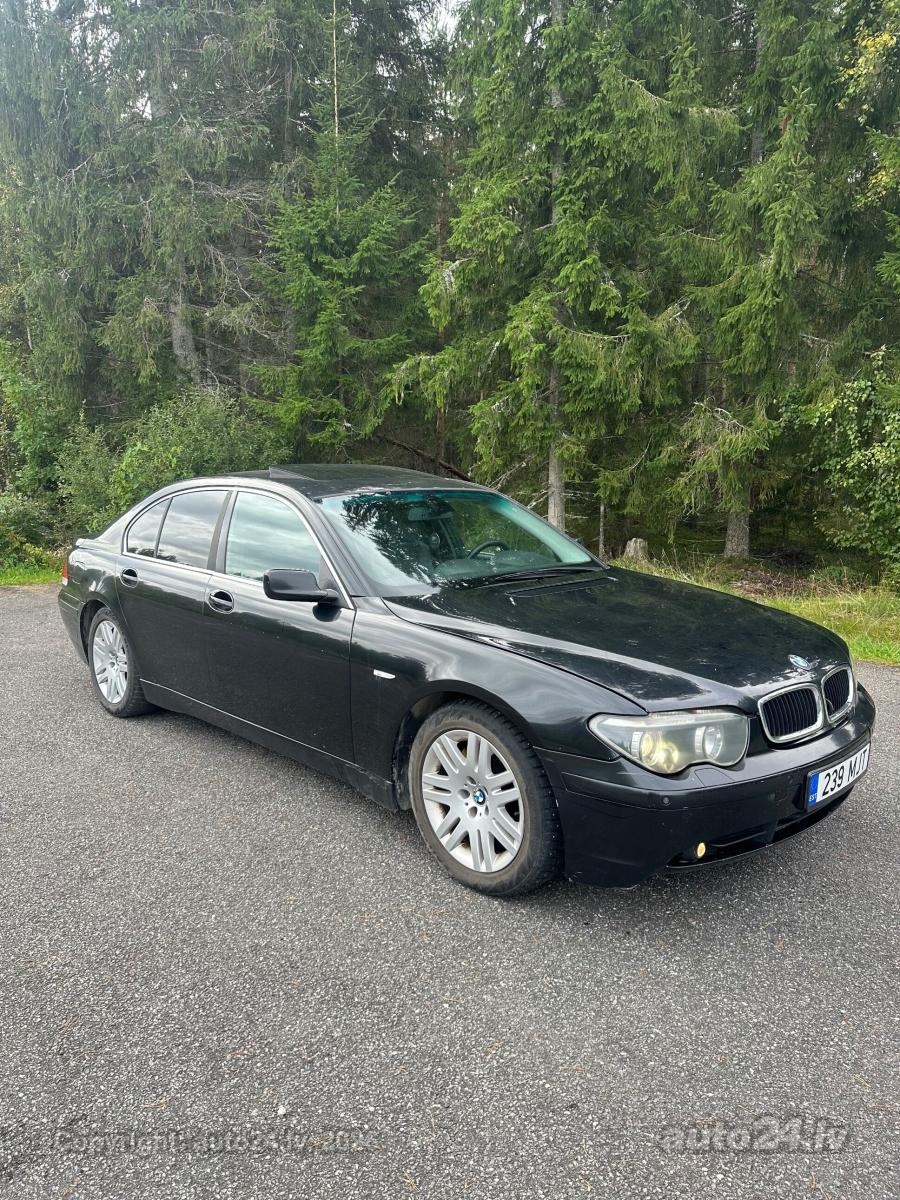 Black BMW 7 Series 2002 in Tallinn, with an engine capacity of 4.40 L and mileage of 395 thousand km for 2300 €, photo 1 on AUTOMOTO.COM.LV