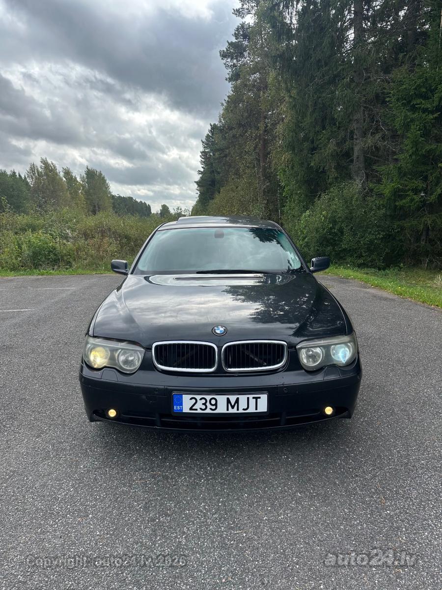 Black BMW 7 Series 2002 in Tallinn, with an engine capacity of 4.40 L and mileage of 395 thousand km for 2300 €, photo 3 on AUTOMOTO.COM.LV