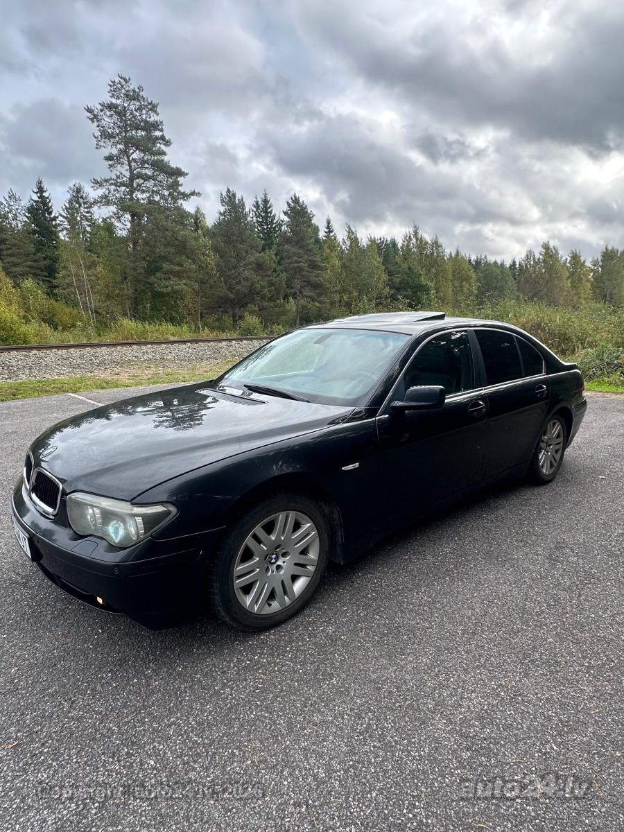 Black BMW 7 Series 2002 in Tallinn, with an engine capacity of 4.40 L and mileage of 395 thousand km for 2300 €, photo 7 on AUTOMOTO.COM.LV