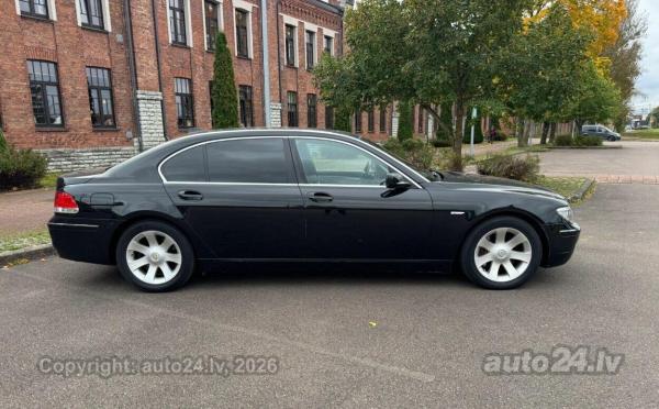 Black BMW 7 Series 2006 in Tallinn, with an engine capacity of 4.00 L and mileage of 202 thousand km for 7400 €, photo 2 on AUTOMOTO.COM.LV