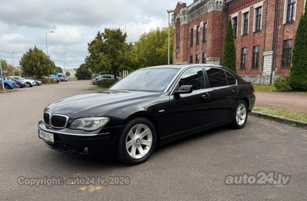 Black BMW 7 Series 2006 in Tallinn, with an engine capacity of 4.00 L and mileage of 202 thousand km for 7400 €, photo 6 on AUTOMOTO.COM.LV