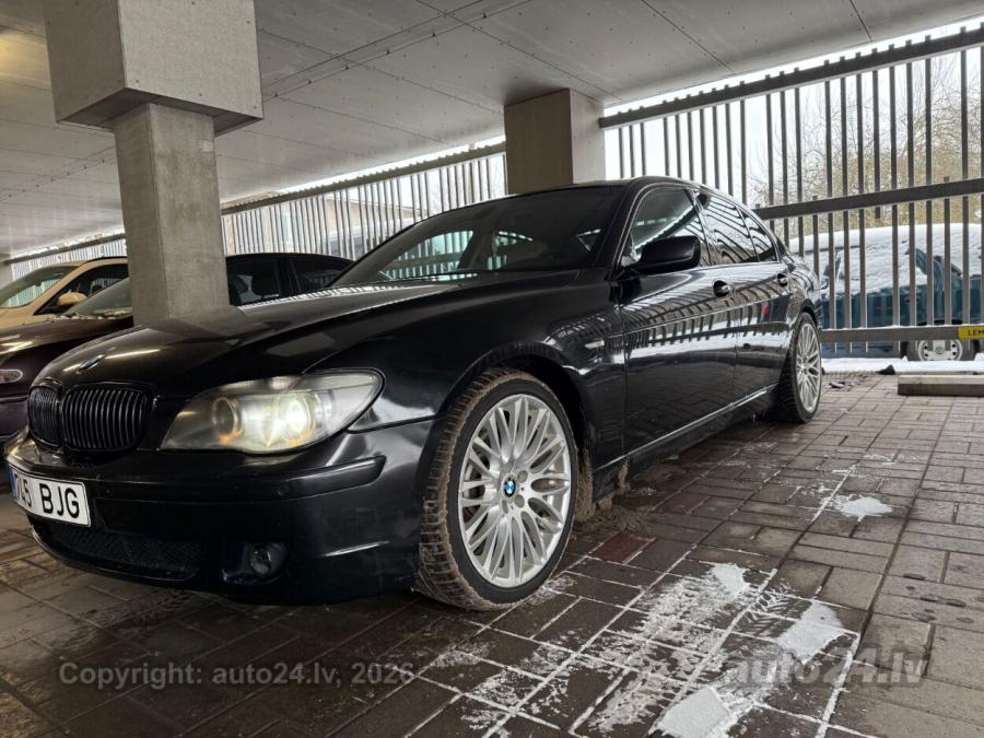 Black BMW 7 Series 2006 in Tallinn, with an engine capacity of 4.40 L and mileage of 0 thousand km for 3500 €, photo 2 on AUTOMOTO.COM.LV