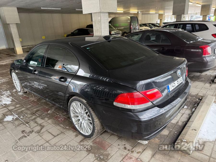 Black BMW 7 Series 2006 in Tallinn, with an engine capacity of 4.40 L and mileage of 0 thousand km for 3500 €, photo 5 on AUTOMOTO.COM.LV