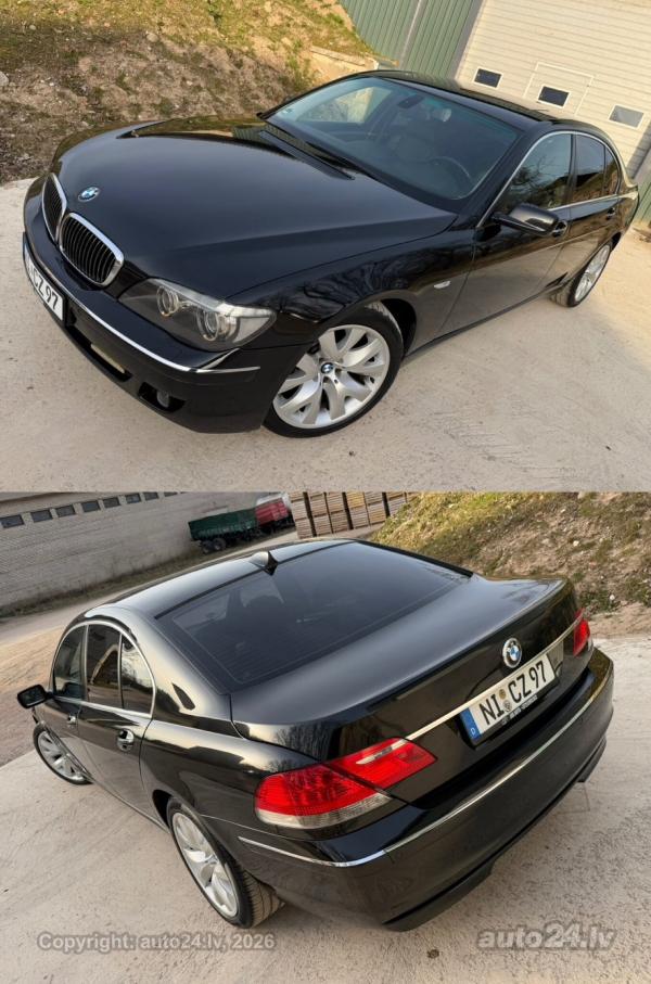 Black BMW 7 Series 2008 in Viljandi, with an engine capacity of 3.00 L and mileage of 275 thousand km for 7490 €, photo 5 on AUTOMOTO.COM.LV