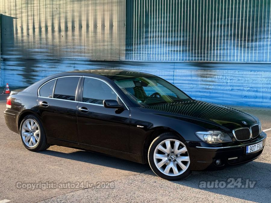 Black BMW 7 Series 2008 in Tallinn, with an engine capacity of 3.00 L and mileage of 279 thousand km for 7500 €, photo 1 on AUTOMOTO.COM.LV
