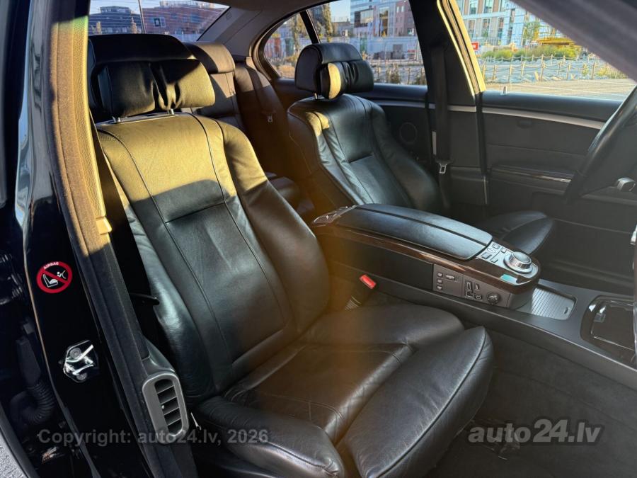 Black BMW 7 Series 2008 in Tallinn, with an engine capacity of 3.00 L and mileage of 279 thousand km for 7500 €, photo 10 on AUTOMOTO.COM.LV
