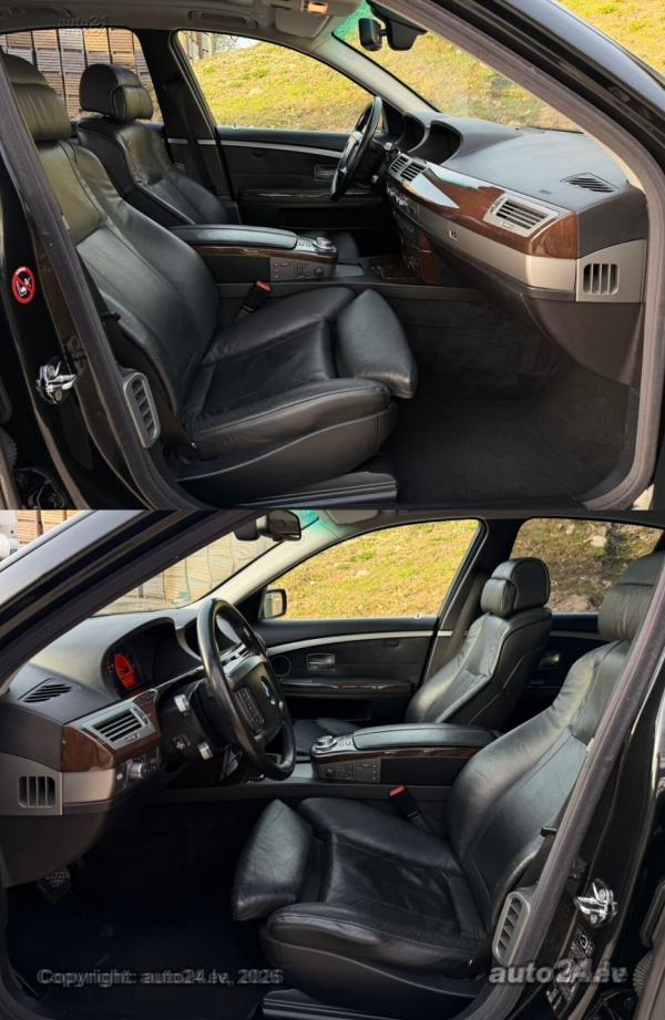 Black BMW 7 Series 2008 in Johvi, with an engine capacity of 3.00 L and mileage of 280 thousand km for 7500 €, photo 11 on AUTOMOTO.COM.LV
