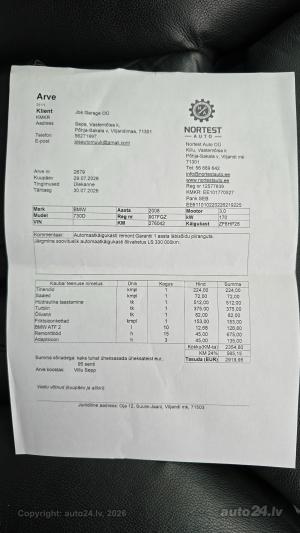 Melns BMW 7 Series 2008 Jehvi, ar dzinēja tilpumu 3.00 L un nobraukumu 280 tūkst. km par 7500 €, foto 29 vietnē AUTOMOTO.COM.LV