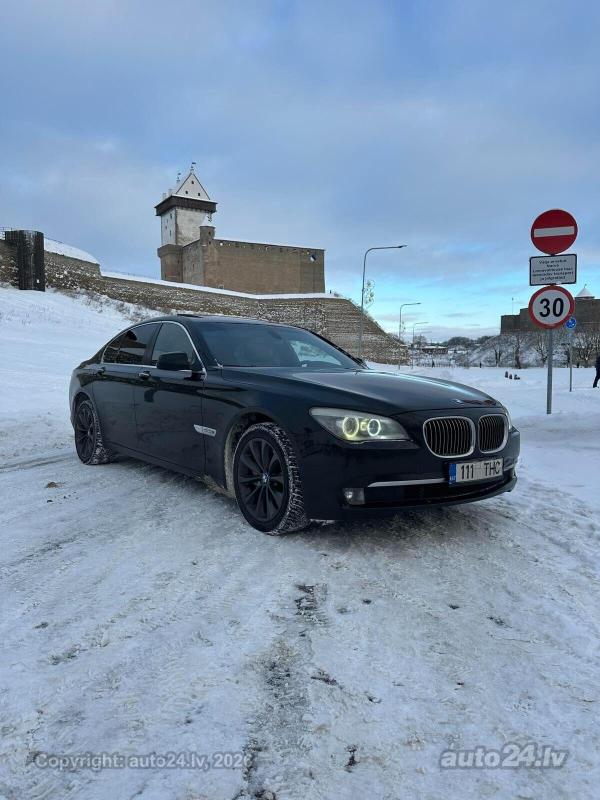 Black BMW 7 Series 2009 in Tallinn, with an engine capacity of 3.00 L and mileage of 395 thousand km for 7999 €, photo 1 on AUTOMOTO.COM.LV