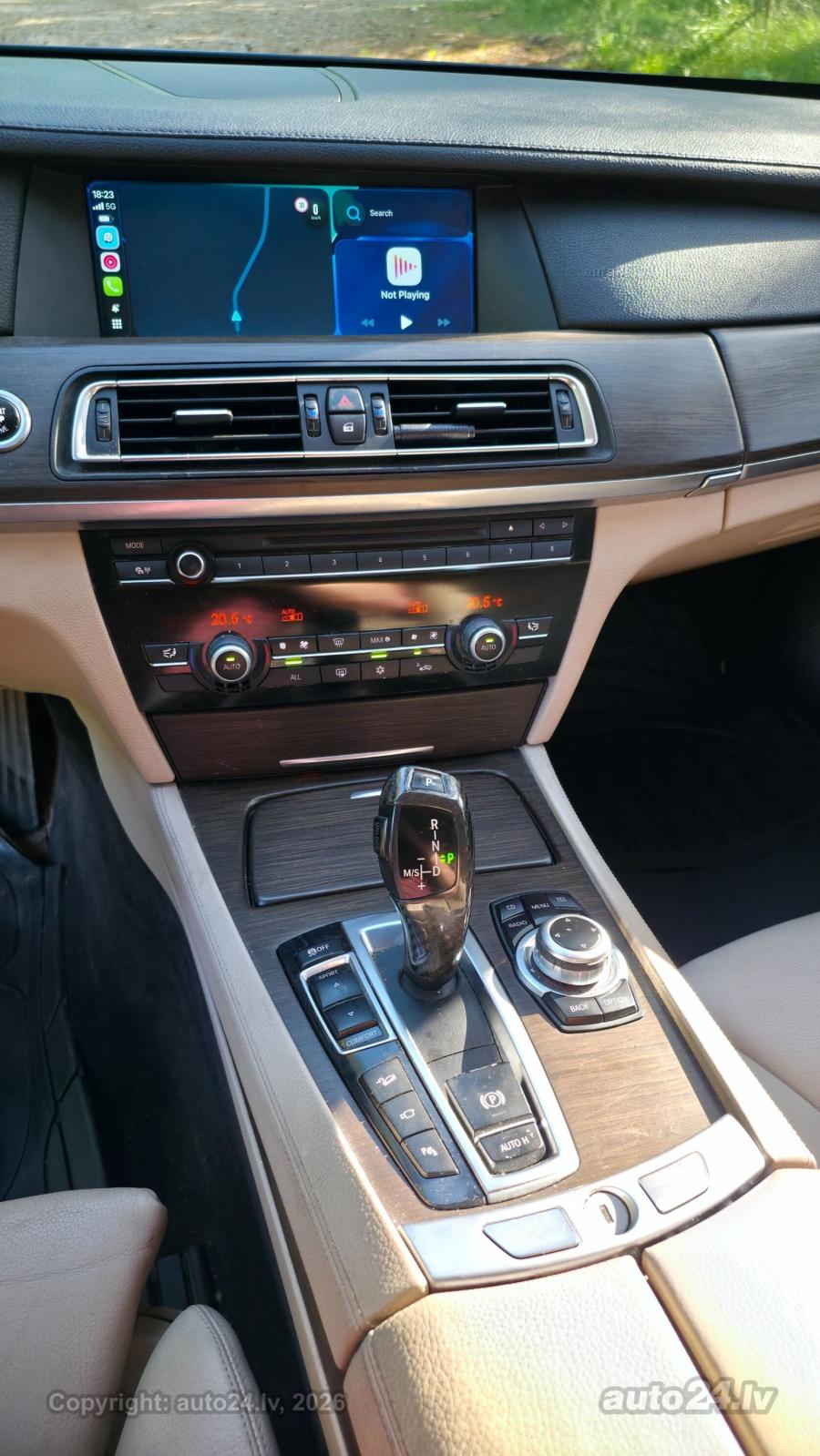 Black BMW 7 Series 2011 in Tallinn, with an engine capacity of 3.00 L and mileage of 240 thousand km for 9000 €, photo 15 on AUTOMOTO.COM.LV