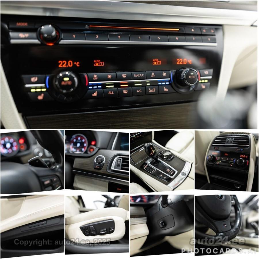 Black BMW 7 Series 2012 in Tallinn, with an engine capacity of 3.00 L and mileage of 217 thousand km for 15990 €, photo 28 on AUTOMOTO.COM.LV