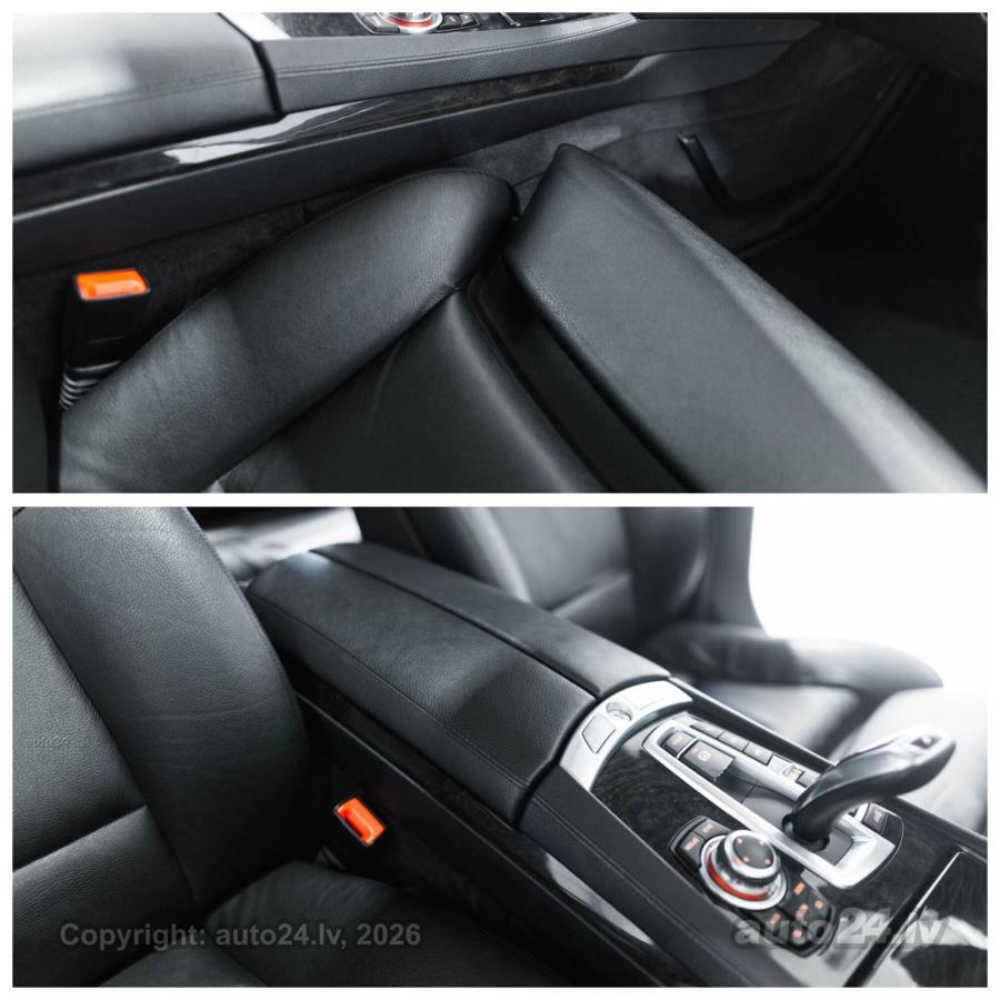 Black BMW 7 Series 2012 in Tallinn, with an engine capacity of 3.00 L and mileage of 239 thousand km for 11990 €, photo 31 on AUTOMOTO.COM.LV