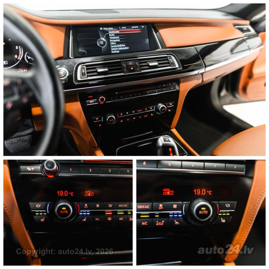 Melns BMW 7 Series 2012 Tallina, ar dzinēja tilpumu 3.00 L un nobraukumu 289 tūkst. km par 15990 €, foto 24 vietnē AUTOMOTO.COM.LV