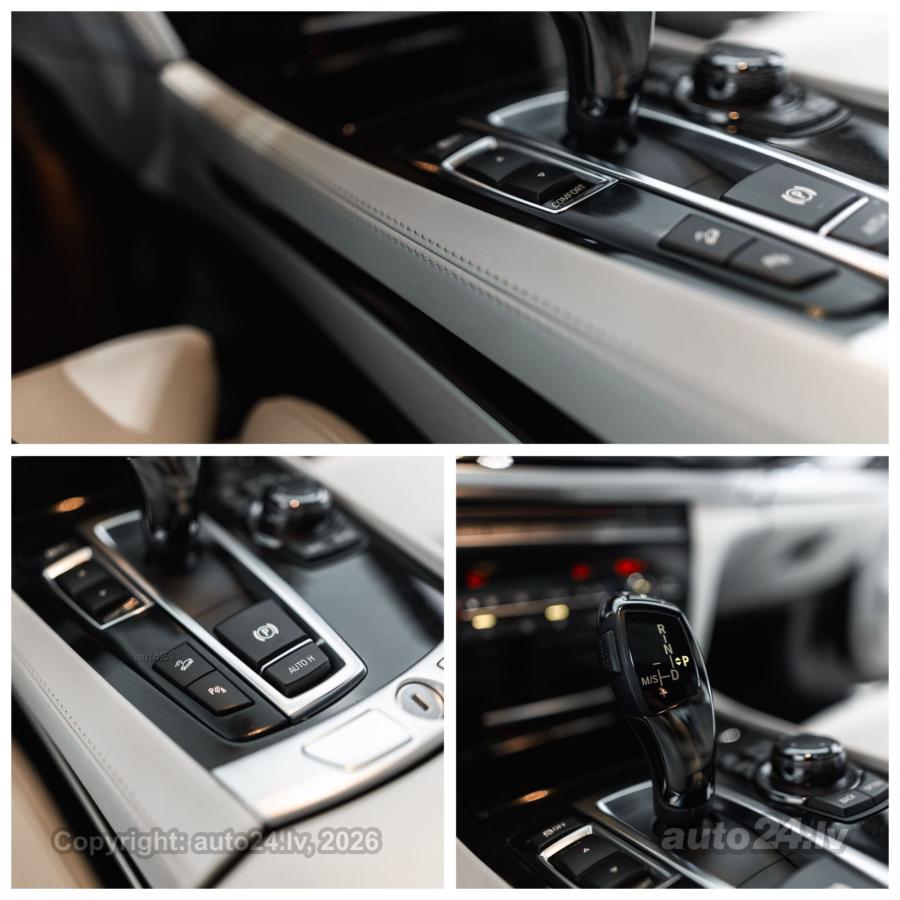 Black BMW 7 Series 2012 in Tallinn, with an engine capacity of 3.00 L and mileage of 240 thousand km for 12990 €, photo 22 on AUTOMOTO.COM.LV