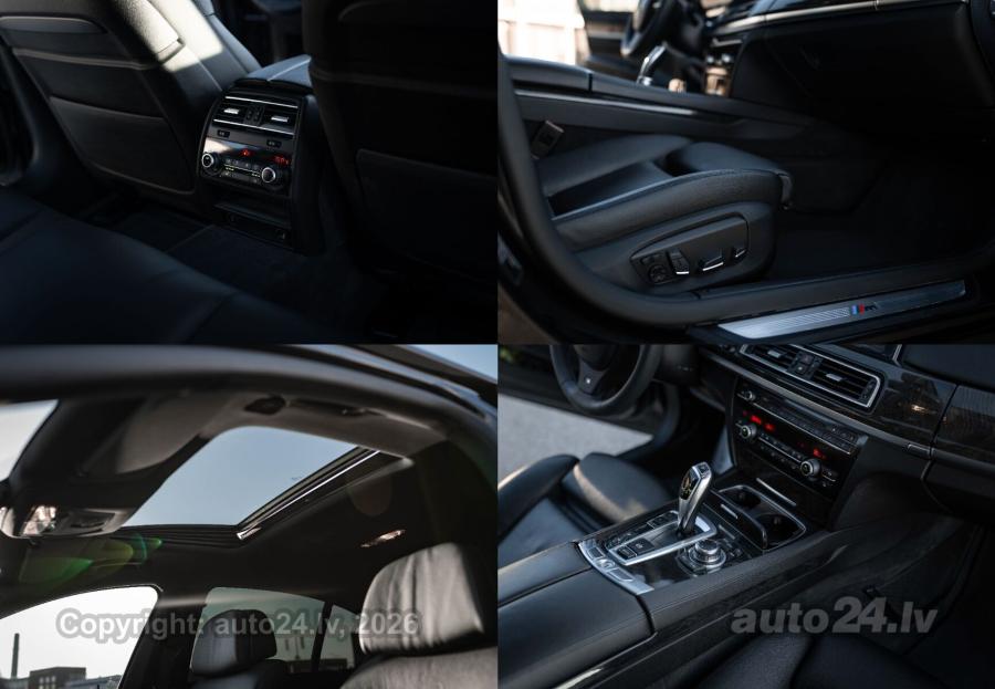 Black BMW 7 Series 2012 in Tallinn, with an engine capacity of 3.00 L and mileage of 263 thousand km for 16999 €, photo 15 on AUTOMOTO.COM.LV