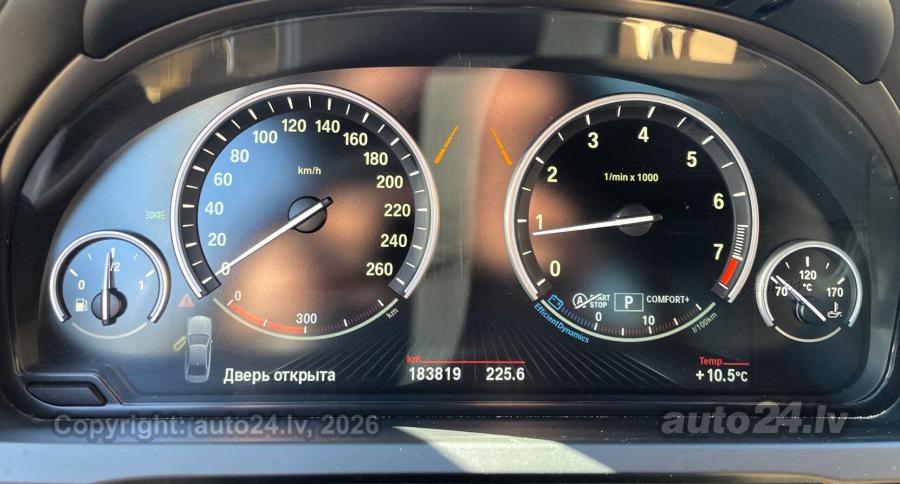 Black BMW 7 Series 2013 in Narva, with an engine capacity of 4.40 L and mileage of 185 thousand km for 16500 €, photo 17 on AUTOMOTO.COM.LV