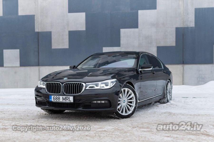 Black BMW 7 Series 2016 in Tallinn, with an engine capacity of 3.00 L and mileage of 262 thousand km for 24449 €, photo 1 on AUTOMOTO.COM.LV