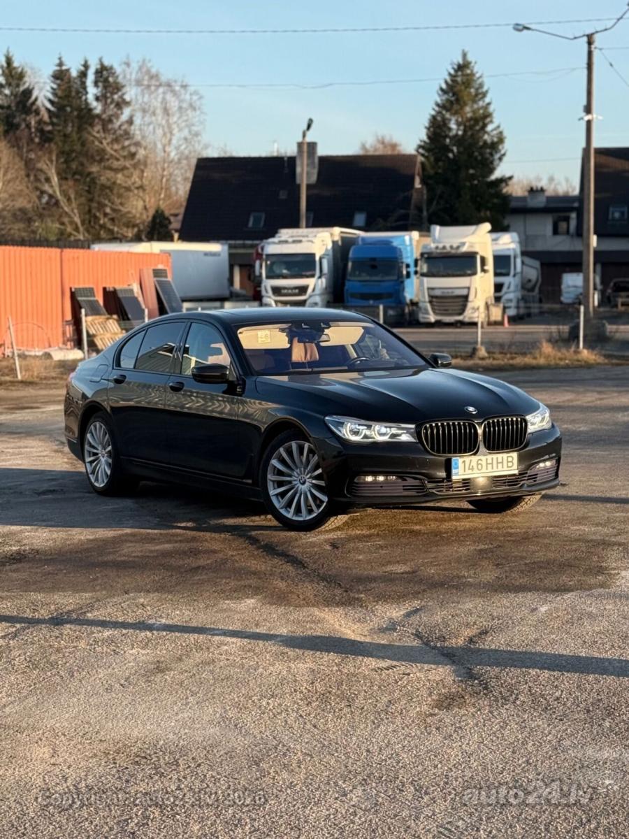 Melns BMW 7 Series 2016 Tallina, ar dzinēja tilpumu 3.00 L un nobraukumu 225 tūkst. km par 22999 €, foto 1 vietnē AUTOMOTO.COM.LV