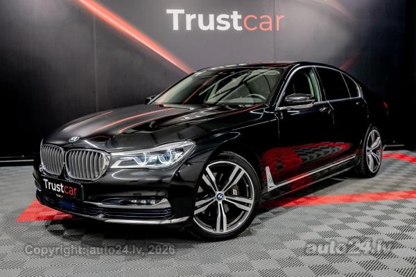 Melns BMW 7 Series 2016 Pērnava, ar dzinēja tilpumu 3.00 L un nobraukumu 200 tūkst. km par 24990 €, foto 1 vietnē AUTOMOTO.COM.LV