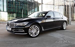 Melns BMW 7 Series 2016 Tallina, ar dzinēja tilpumu 3.00 L un nobraukumu 190 tūkst. km par 37900 €, foto  vietnē AUTOMOTO.COM.LV