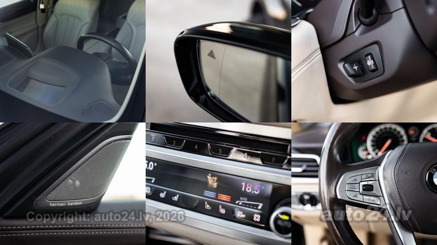 Melns BMW 7 Series 2016 Tallina, ar dzinēja tilpumu 3.00 L un nobraukumu 190 tūkst. km par 37900 €, foto 13 vietnē AUTOMOTO.COM.LV